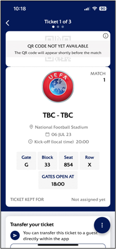 The QR code is not showing on my mobile ticket. Is this normal? – UEFA ...